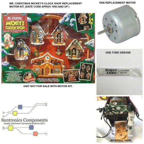 MR CHRISTMAS MICKEY'S CLOCK SHOP- REPLACEMENT PARTS-MOTOR REPAIR KIT ...