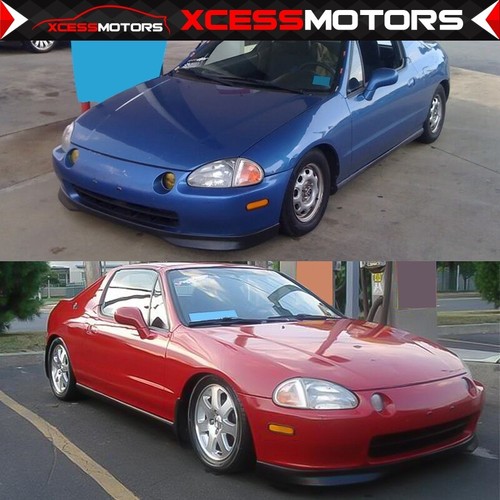 Fit 93-97 Honda Del Sol 2dr PP Type R Style Front Bumper Lip Spoiler ...