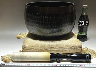 Buddhist Bell #202 Japanese Temple Altar 9.8" Rin Orin Singing Bowl ...