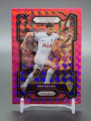 2023-24 Panini Prizm EPL Pink Mosaic #130 BEN DAVIES Tottenham Hotspur ...