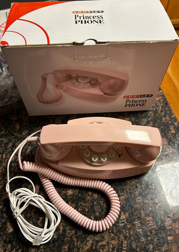 Crosley CR59 Pink Princess Desk Push Button touch tone Working Phone ...