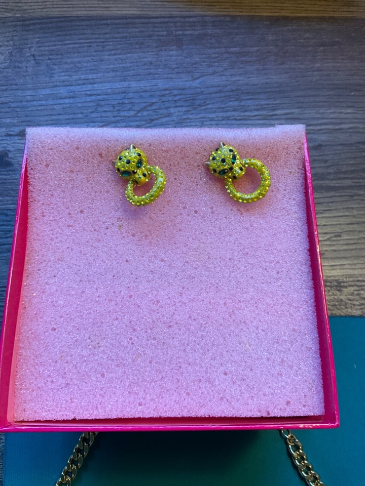 Butler & Wilson ‘XMAS BLING!’ crystal Leopard heads necklace & earrings ...