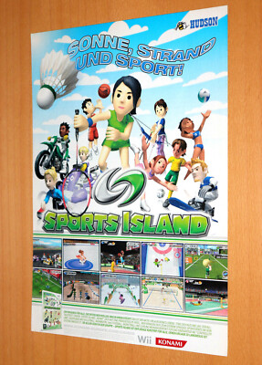Deca Sports Island Nintendo Wii Capcom Advertising Poster Promo AD Art ...