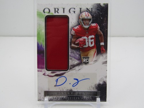 DANNY GRAY 2022 ORIGINS ROOKIE PATCH AUTOGRAPH AUTO! RC! SAN FRANCISCO ...