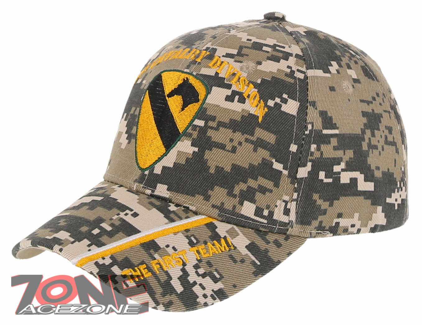 NEW! US ARMY 1ST CAVALRY DIVISION THE FIRST TEAM! BASEBALL CAP HAT ACU ...