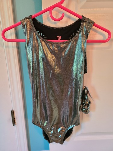 Justice Shimmer Mystique Floral Laser Cut Racerback Leotard Size 8 | eBay