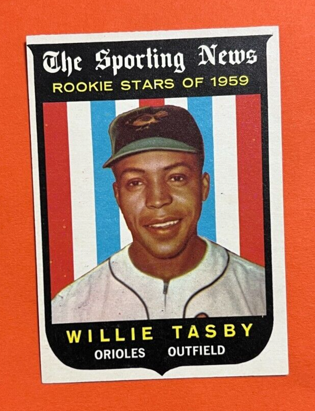 WILLIE TASBY ~ 1959 Topps #143 ~ Sporting News Rookie Stars of 1959 ...