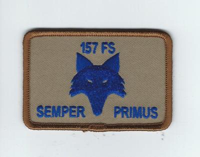 157th FIGHTER SQUADRON "SEMPER PRIMUS" hat patch | eBay