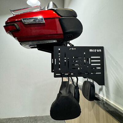 Tour Pack Wall Mount Detach Depot Storage Wall Rack for Harley Davidson ...