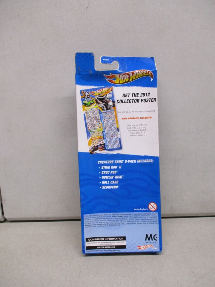 2010 Hot Wheels Creature Cars 5 Pack | eBay