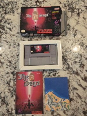7th Saga Super Nintendo SNES 1993 CIB Complete Map Box Manual Good Cond ...