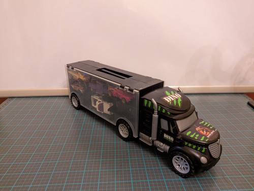 Dino Super Semi Truck Carrying Case Hot Wheels Matchbox Car Dinosaurs ...