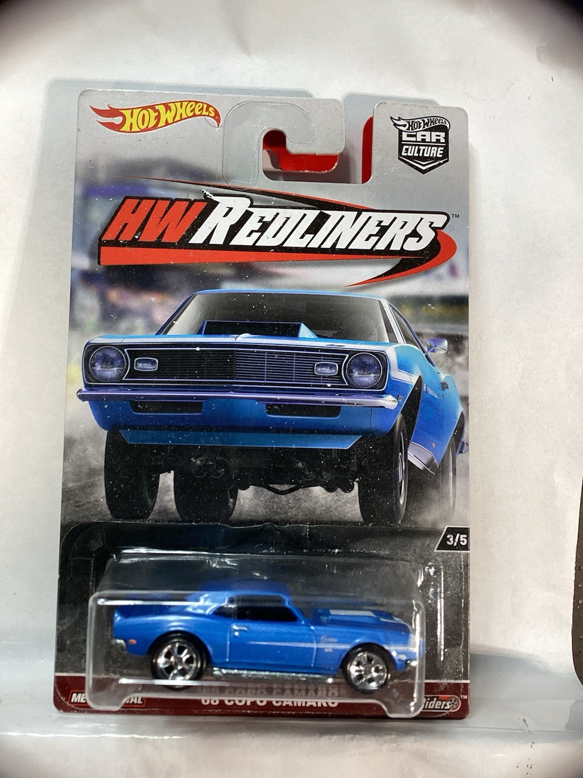 Hot Wheels HW Redliners ‘68 COPO Camaro 3/5 Car Culture Real Riders ...