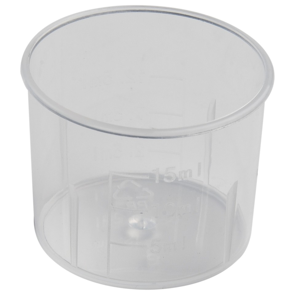 10pcs Measuring Cups Container 15ml/30ml Clear Plastic Double-Scale ...