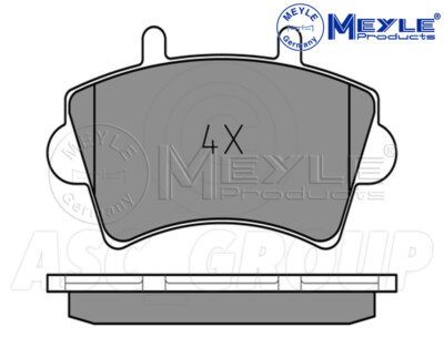Meyle Brake Pad Set, Front Axle With anti-squeak plate 025 236 1318 | eBay