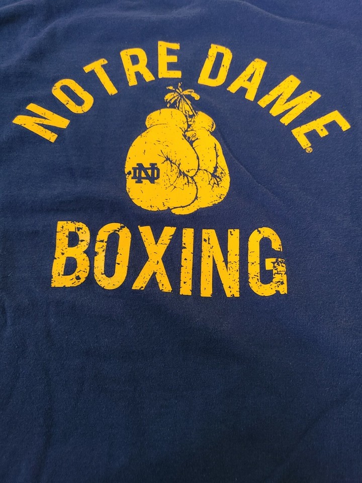 Universitiy of Dame Boxing Bengal Bouts Tee XL Used GO IRISH! | eBay