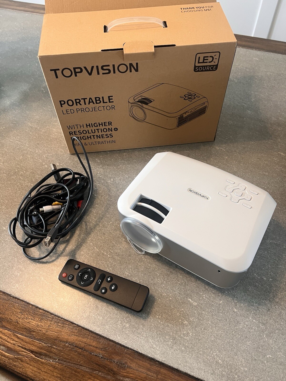 LED Projector, Topvision, Portable, Gently Used | eBay