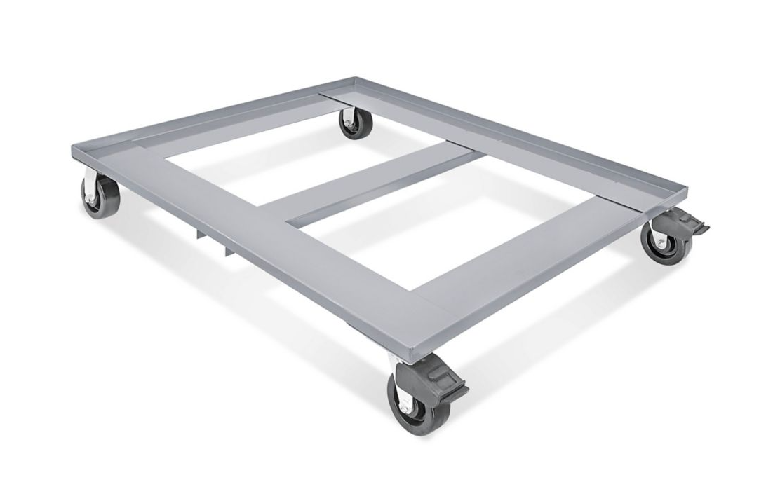 ULINE H-4055F Bulk Container Dolly 48"x40" w/5" Phenolic Casters | eBay