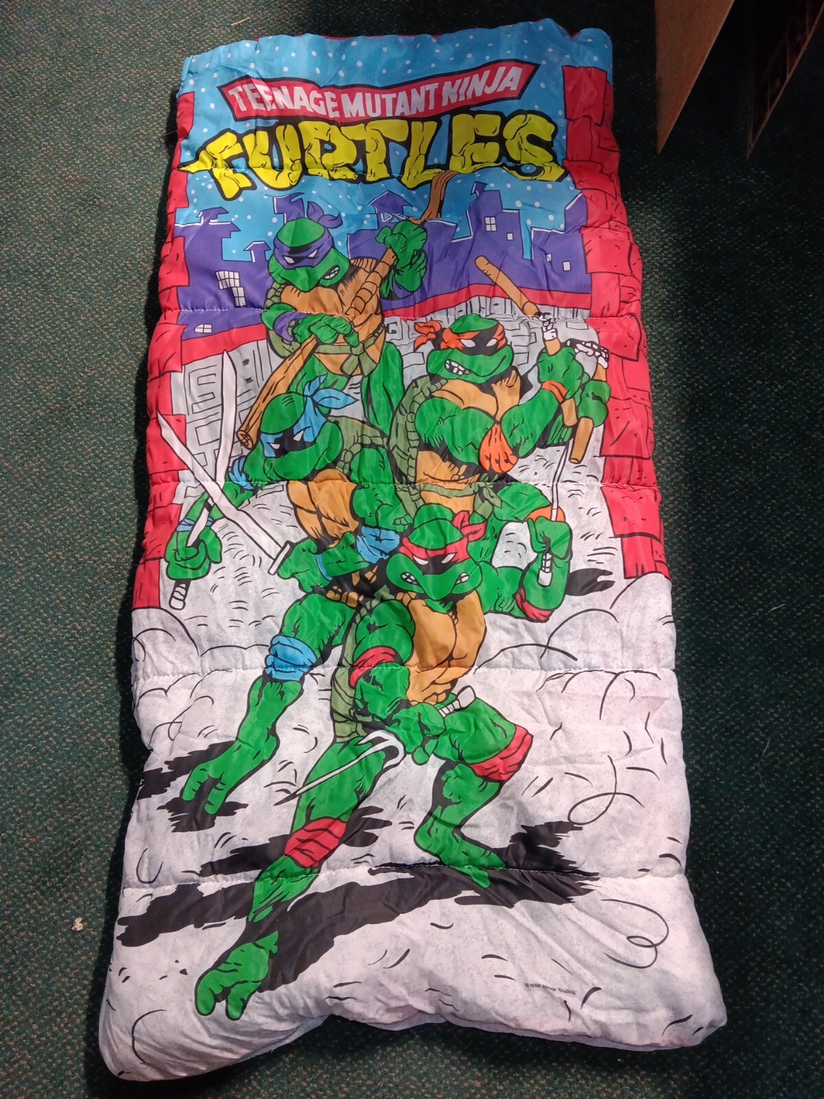 Vintage Teenage Mutant Ninja Turtles Kids Sleeping Bag TMNT | eBay