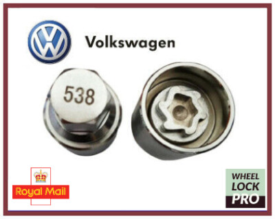 New Volkswagen VW Locking Wheel Nut Key Number 538 'V' - UK Seller | eBay