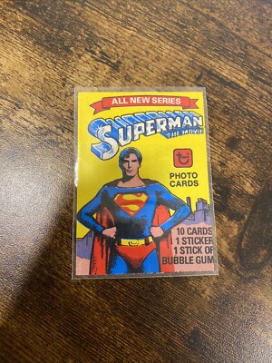 1978 Topps SUPERMAN The Movie Sealed Wrapper Only | eBay