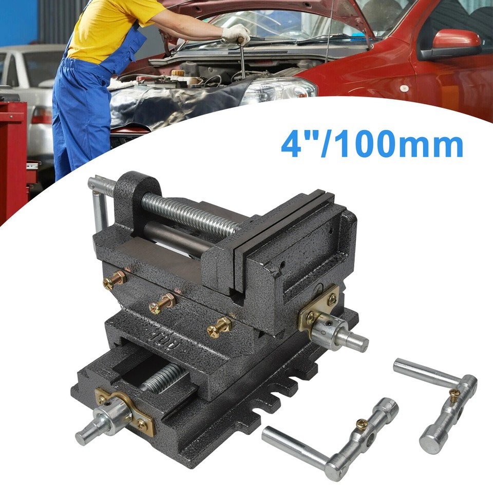 Cross Machine Vise for Pillar Drill Press / Hand Clamp Cast Iron Vice ...