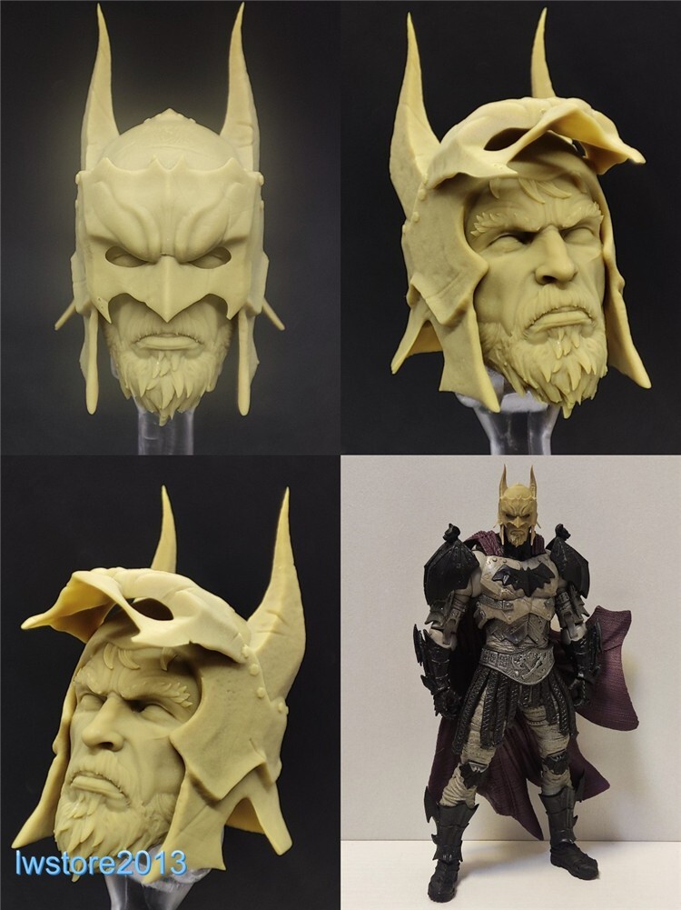 1:12 Gladiator Man Head Sculpt Carved For 6" Male McF Action Figure ...