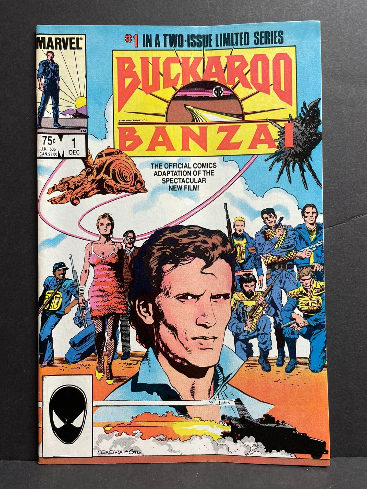Buckaroo Banzai #1 Official Movie Adaptation VF 1984 High Grade Marvel ...