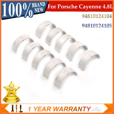 10Pcs Main Bearings Set STD For Porsche Cayenne Panamera S Turbo 4.8L ...