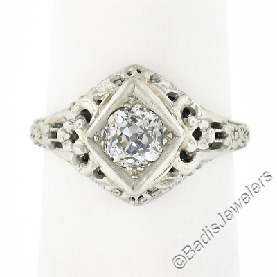 Point Cut Diamond Ring
