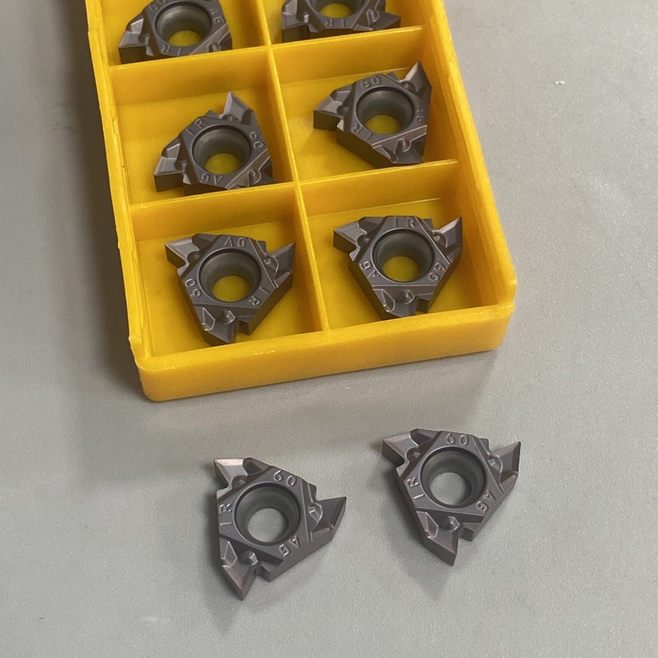 10pcs 16IR AG60 MMT16IR AG60-S Threading Insert FOR Blade Lathe ...