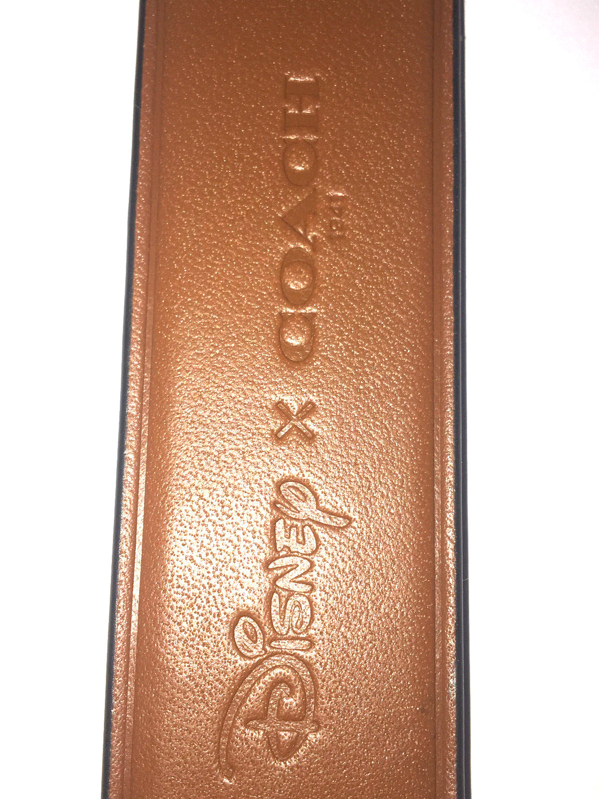 Disney X Coach Mickey Mouse Squinting Leather Bookmark 54107 for sale ...