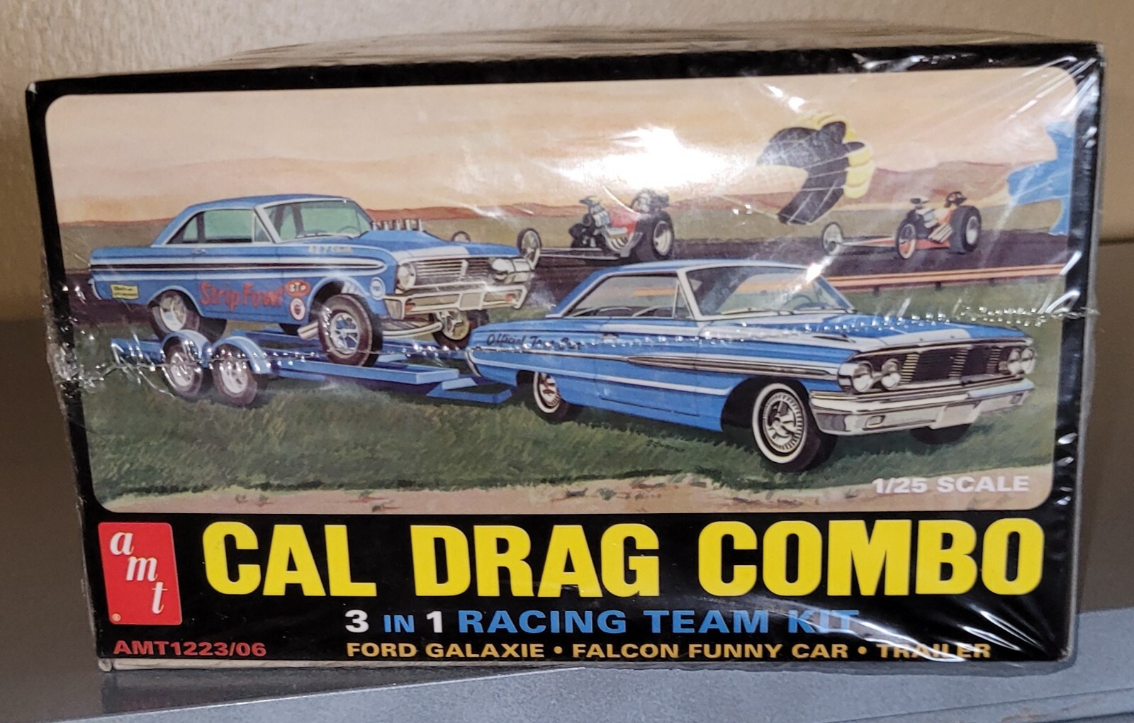 AMT 1223 1:25 Cal Drag Combo 1964 Galaxie Model Kit for sale online | eBay