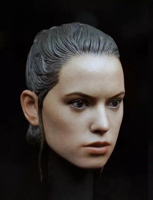 1/6 Daisy Ridley Rey Head Carving Sculpt Model Fit 12'' Figure | eBay
