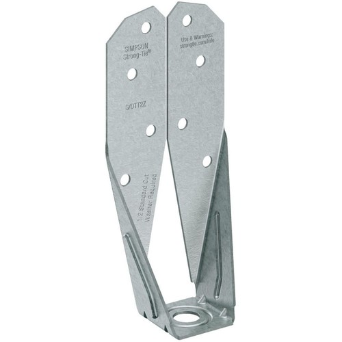 Simpson Strong-Tie S/DTT2Z - Deck Tension Tie for Steel w/ Washer ...