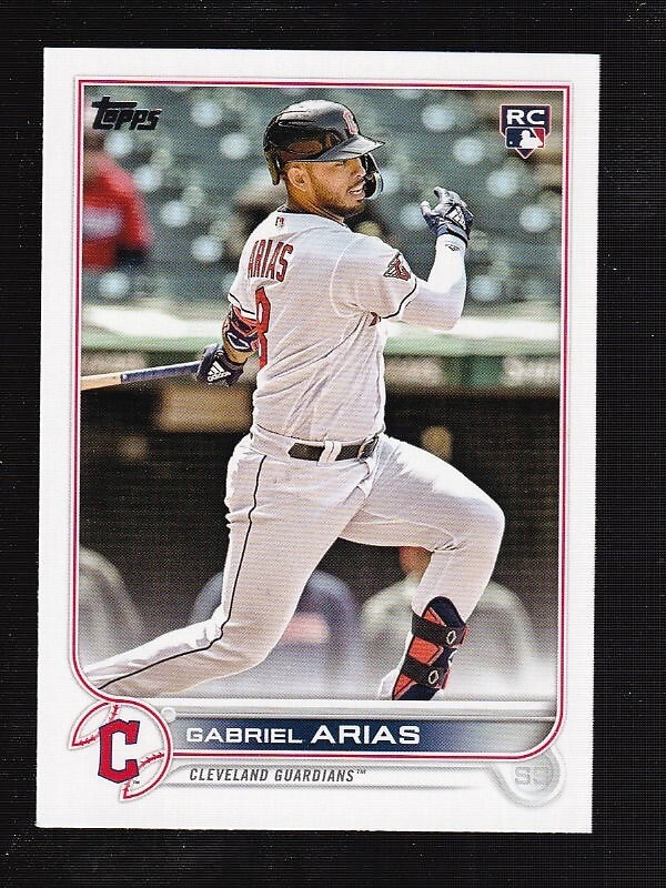 2022 Topps Update Gabriel Arias Rookie Card Cleveland Guardians RC # ...