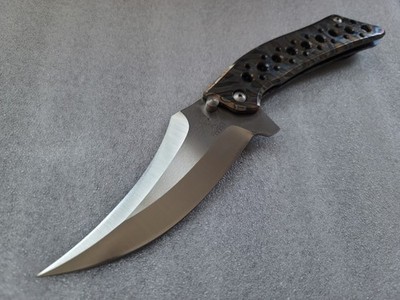 Steve Ryan Knives JACK , Rhino Blade, Oil Slick Flame Trailed Ti, Mayo ...