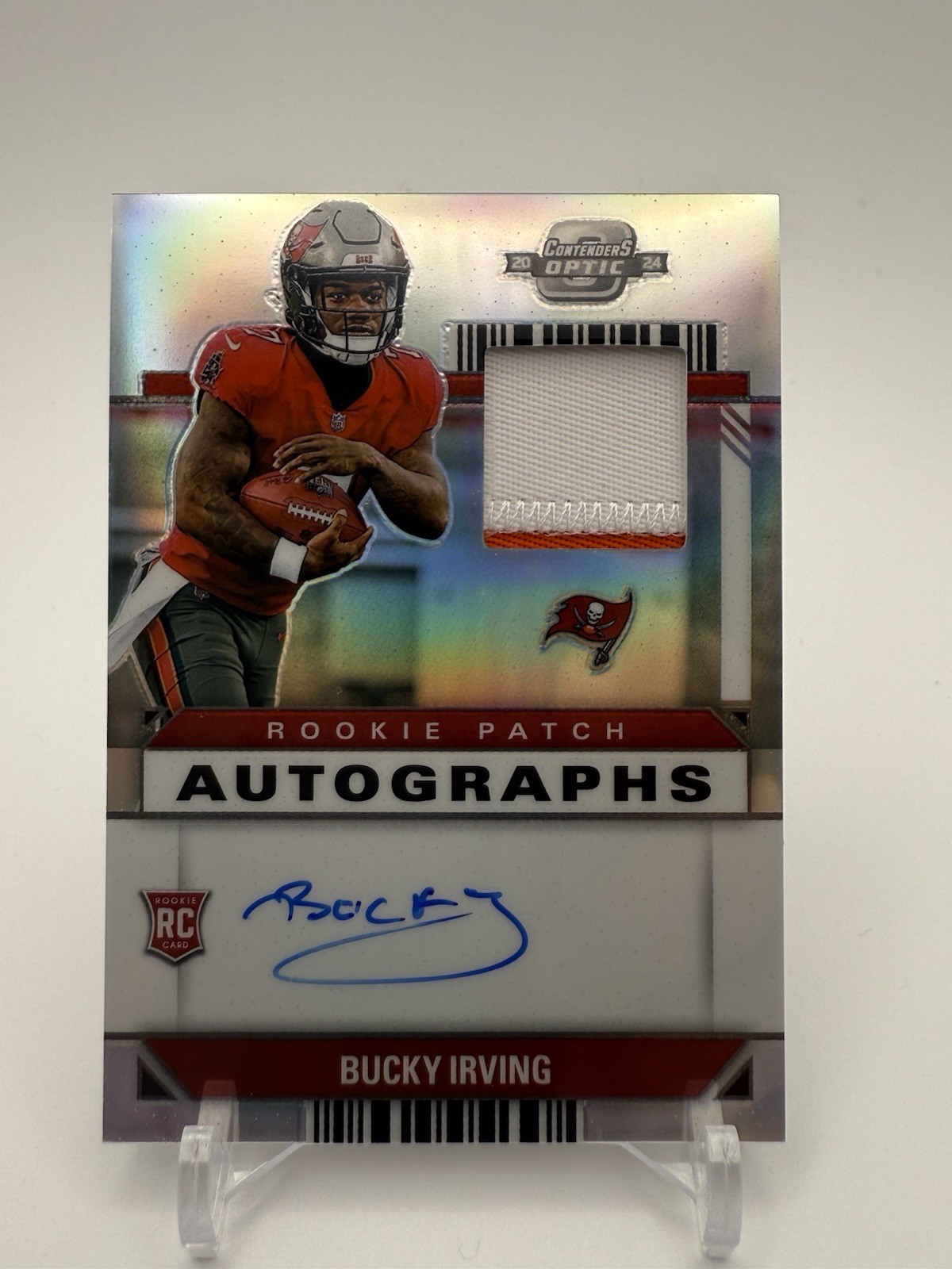 2024 Contenders Optic Bucky Irving Rookie Patch Auto 2 Color Patch /75 ...