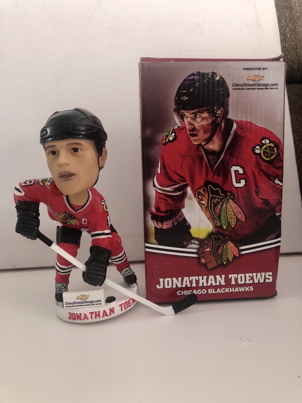 Jonathan Toews Chicago Blackhawks Bobblehead Giveaway By Chevy In Box ...