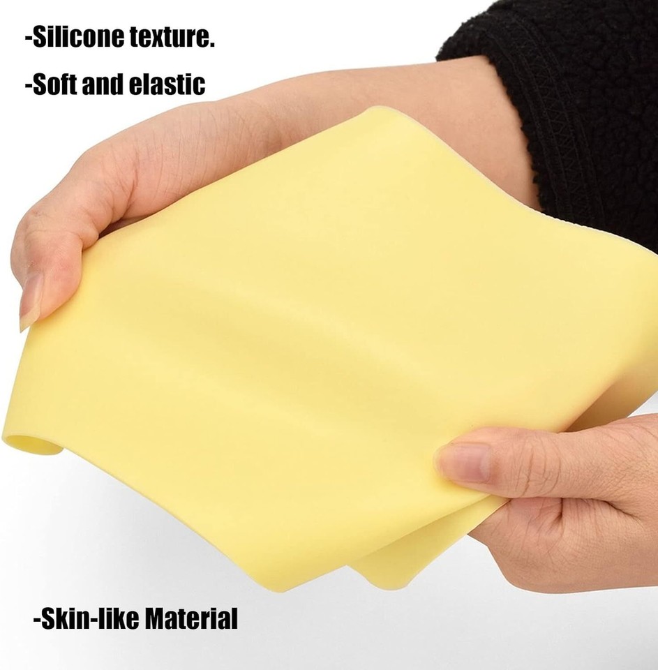 Tattoo Practice Skin 5pcs 12X8" 3Mm Thick Double Sided Tattoo Fake Skin ...