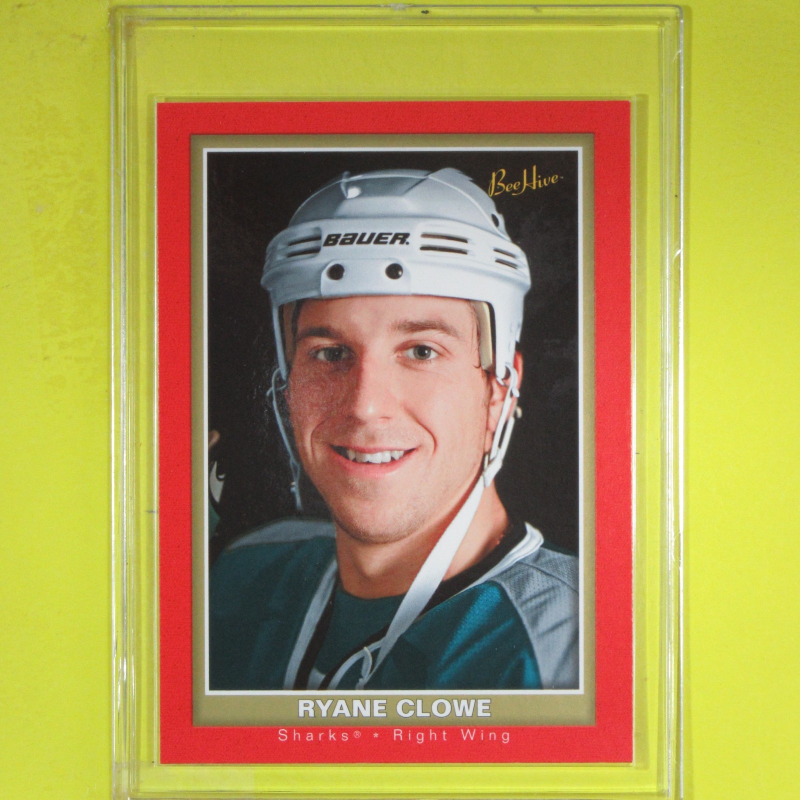 RYAN CLOWE 2005-06 ROOKIE BEEHIVE RED #139 SJ Sharks | eBay