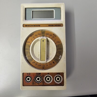 Vintage Beckman 3030 Digital Multimeter with Test Probes * Tested ...