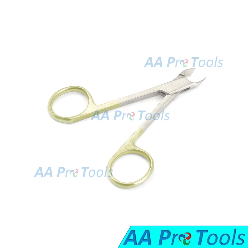 Gold Plated Tissue Cuticle Nipper 4" (10.2cm) Dermatology Podiatry ...