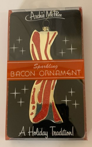 NEW Archie McPhee Bacon Christmas Ornament A Holiday Tradition | eBay