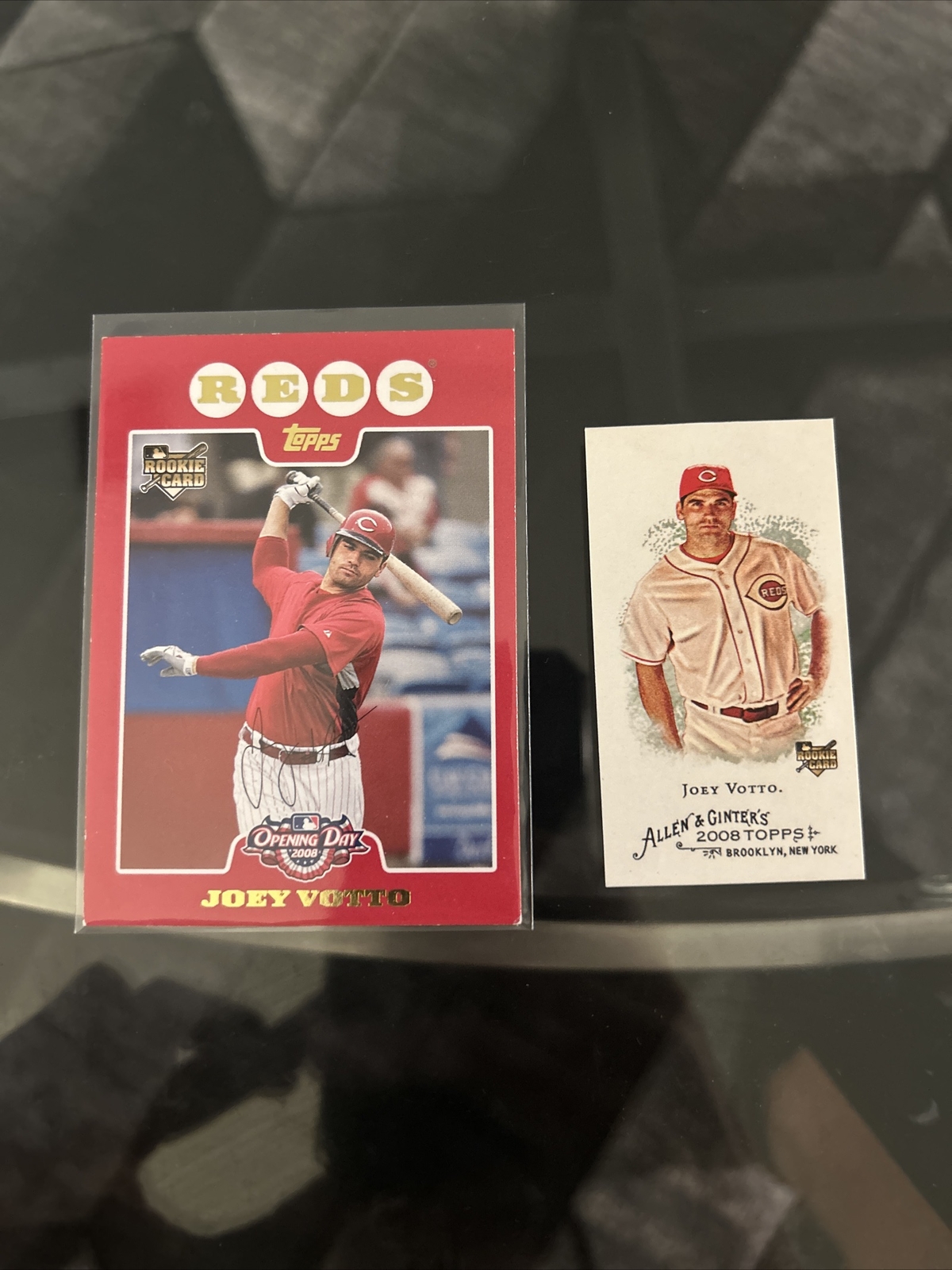 2008 Joey Votto Cincinnati Reds (2) Card Lot. Includes Topps Rookie ...