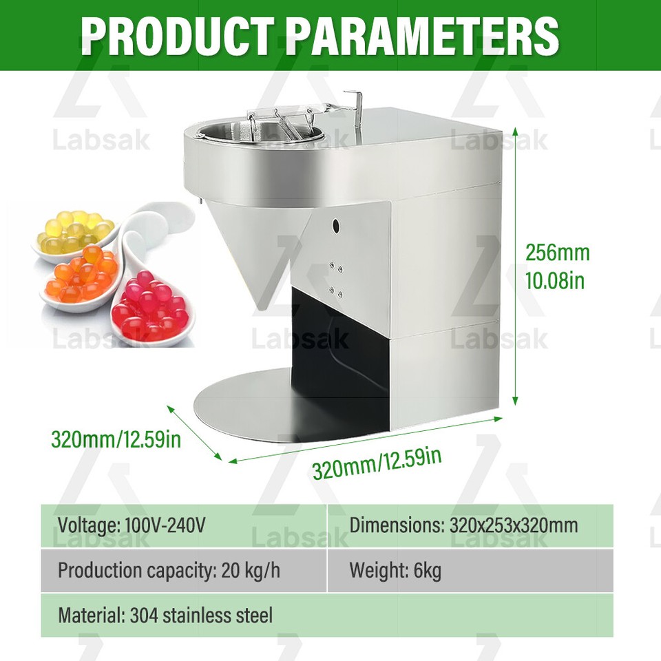 35KG/H Commercial Popping Boba Making Machine Pearl Bubble Maker ...