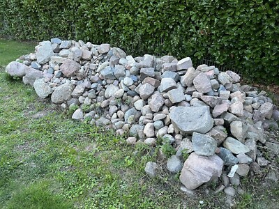 Kompletter Haufen Feldsteine Natursteine Pflastersteine Findlinge zT ...