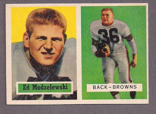 1957 Topps #127 Ed Modzelewski, Cleveland Browns | eBay