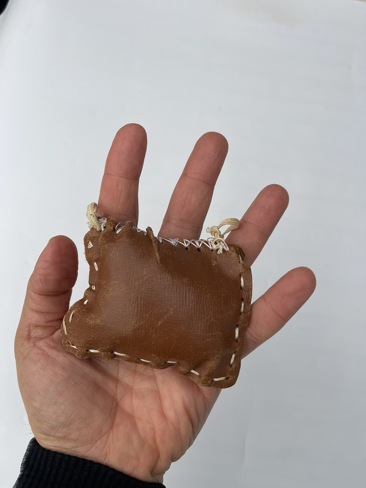 Authentic jewish parchment amulet in a leather bag 4 Amulets Judaica ...