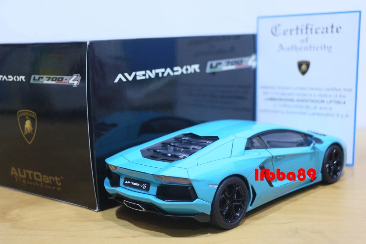 Azure Blue Lamborghini Aventador